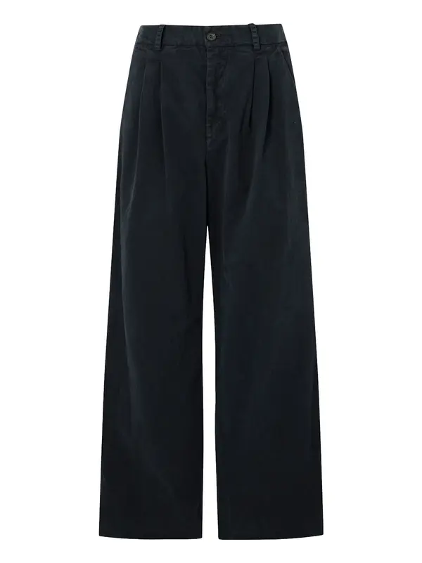 NILI LOTAN Flavie Wide-leg Pants - Navy
