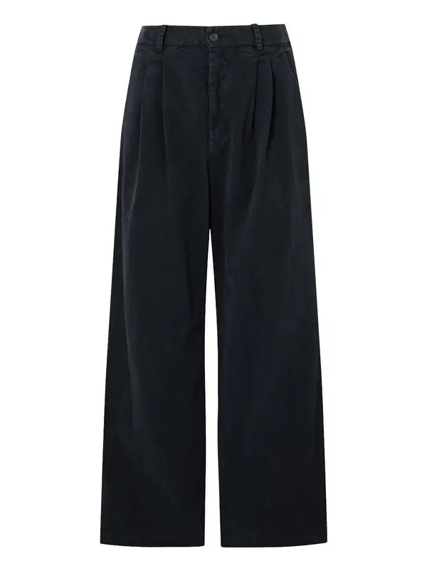 NILI LOTAN Flavie Wide-leg Pants - Navy