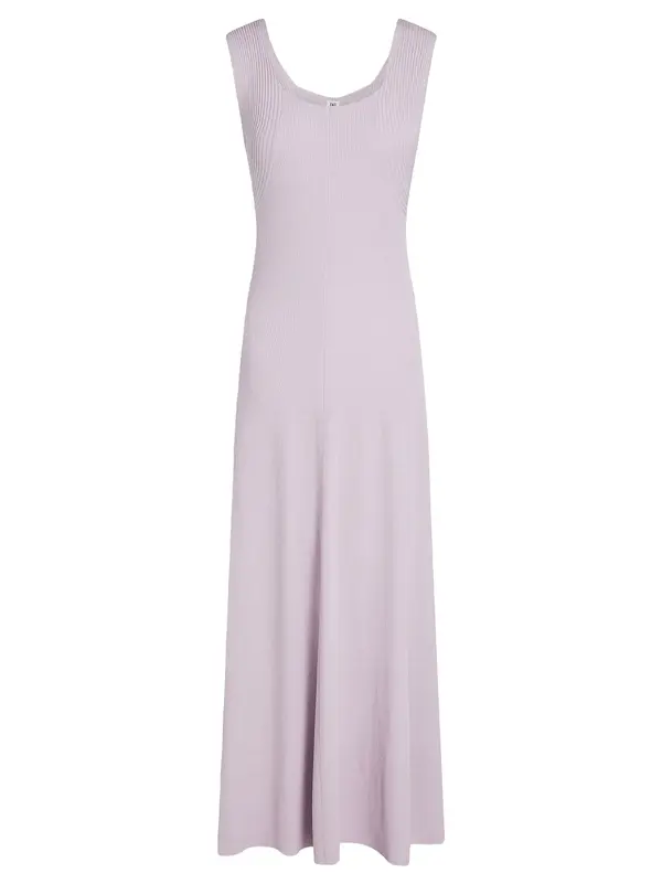 BY MALENE BIRGER Ribbed-knit Midi Dress - Lilac
