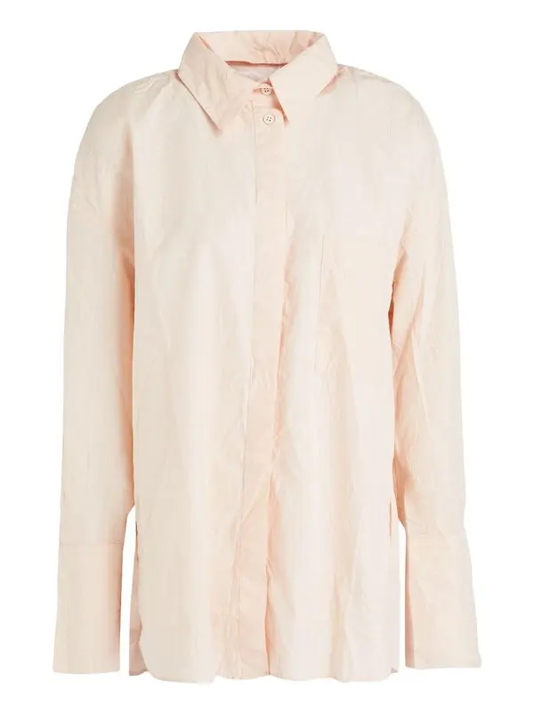 Bite Studios Crinkled Cotton-poplin Shirt - Blush