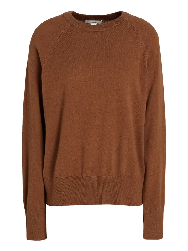 Vince Wool And Cashmere-blend Sweater - Brown