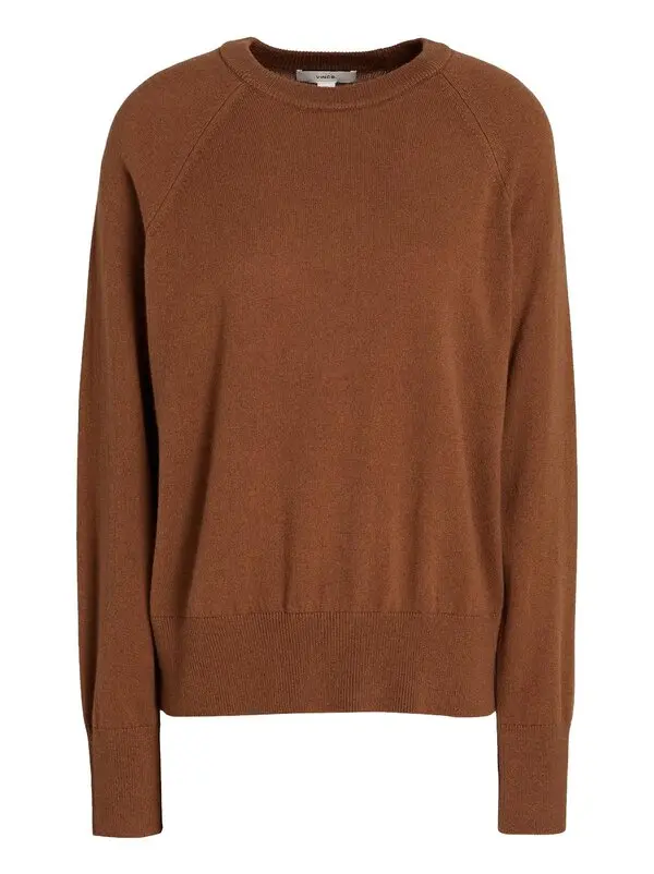 Vince Wool And Cashmere-blend Sweater - Brown