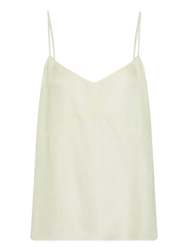 Tibi Satin Camisole - Pastel Yellow