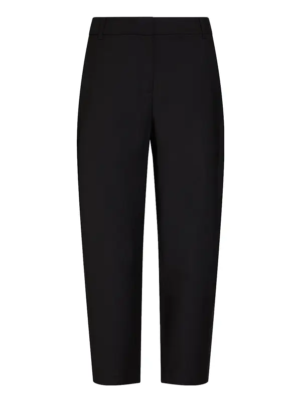 Tibi Cropped Tapered Pants - Black