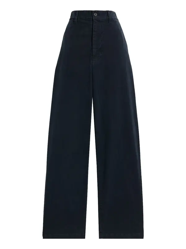 NILI LOTAN Elliot Stretch-cotton Twill Straight-leg Pants - Navy