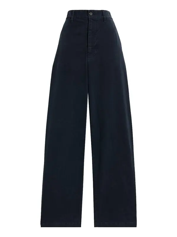 NILI LOTAN Elliot Stretch-cotton Twill Straight-leg Pants - Navy