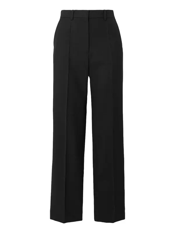 TOTEME Grain De Poudre Slim-leg Pants - Black