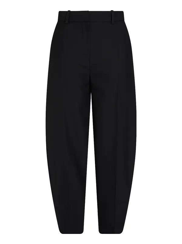 TOTEME Woven Tapered Trousers - Black