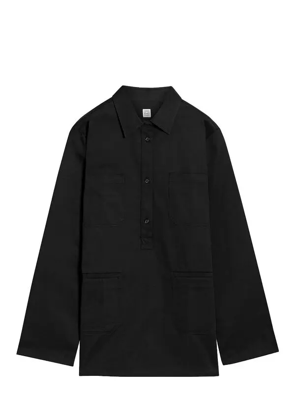 TOTEME Cotton-twill Shirt - Black