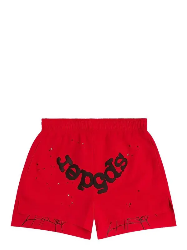 SP5DER Og Web Double Layer Short - Red