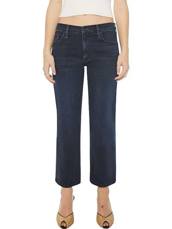 MOTHER Lil' Zip Rambler Ankle Straight Leg Jeans - Night In Venice