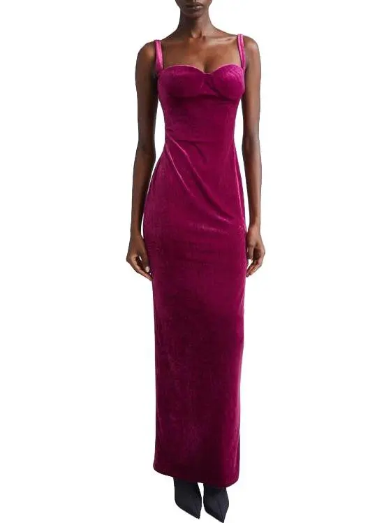 Balenciaga Velvet Gown - Plum