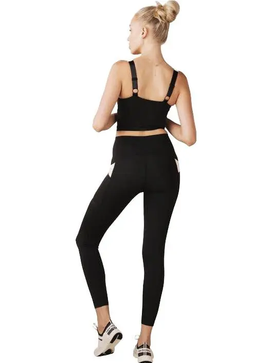 LOSANO Criss-cross Pocket Legging - Black