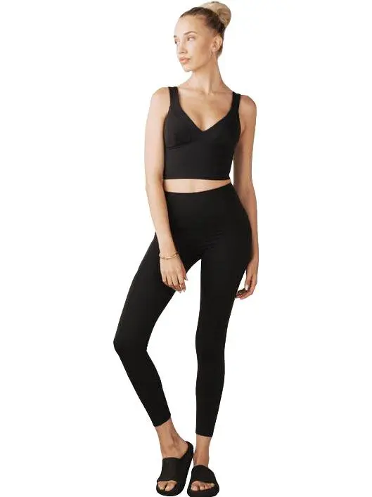 LOSANO Criss-cross Pocket Legging - Black