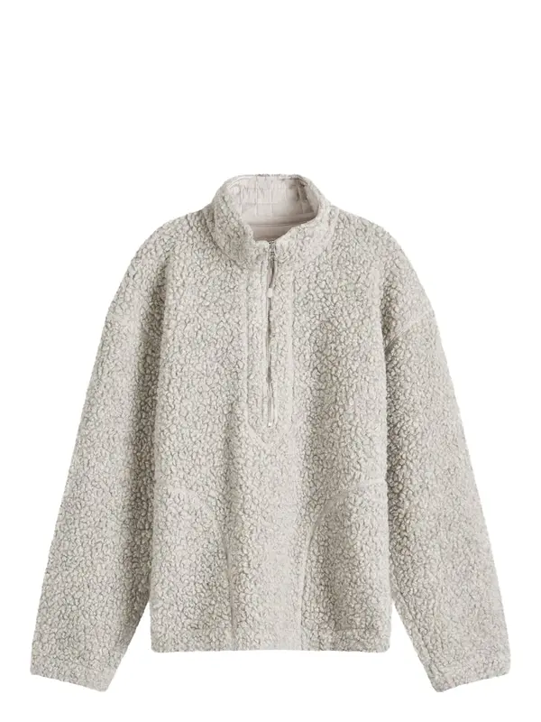 Folk Overhead Fleece - Greige Curly Wool