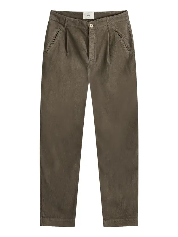 Folk Corduroy Signal Pants - Dark Sage