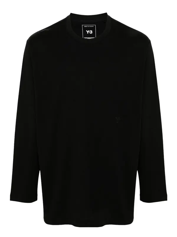 Y3 Logo-print T-shirt - Black