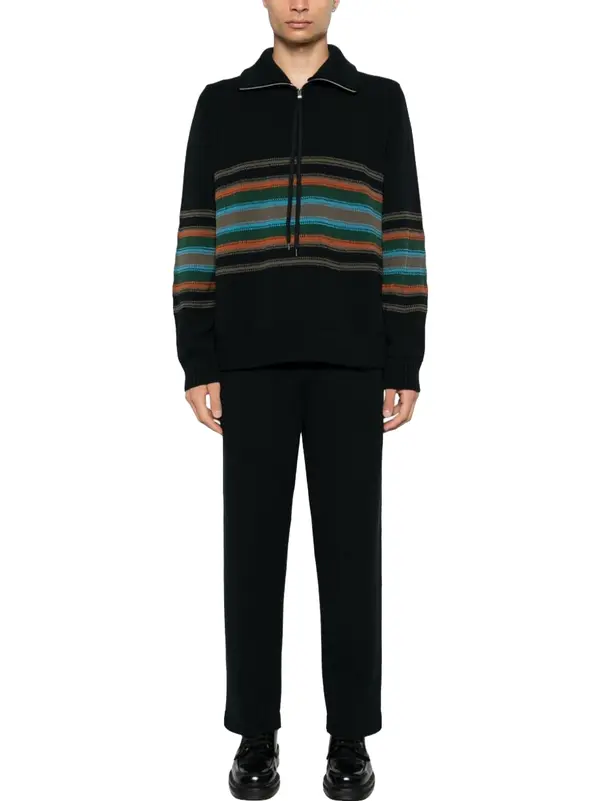 CRAIG GREEN Tape-knit Jumper - Black