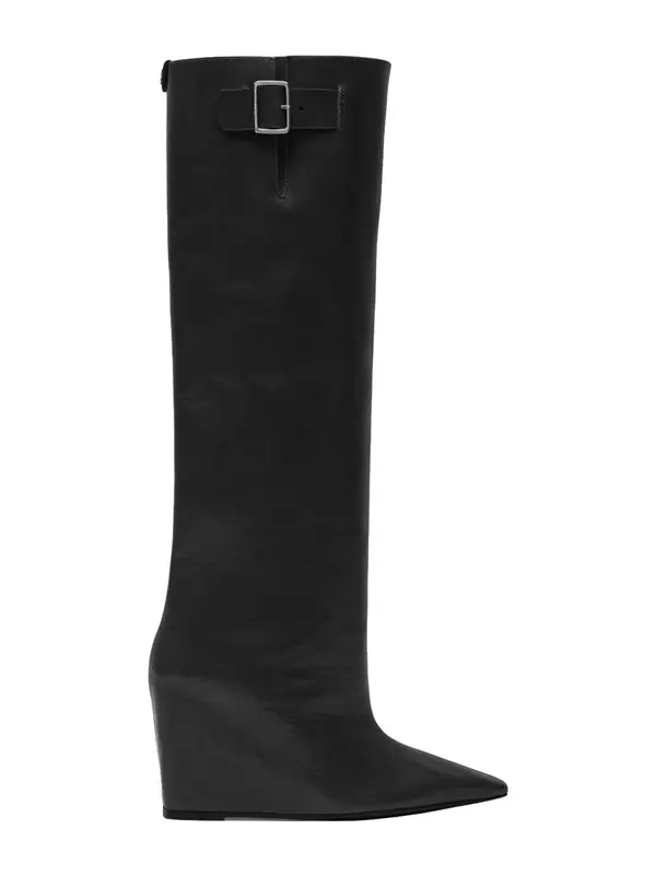 COURREGES Astro Leather Boots - Black
