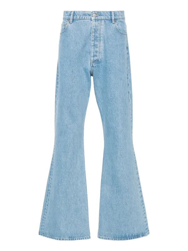 Nanushka Mid-rise Bootcut Jeans - Blue