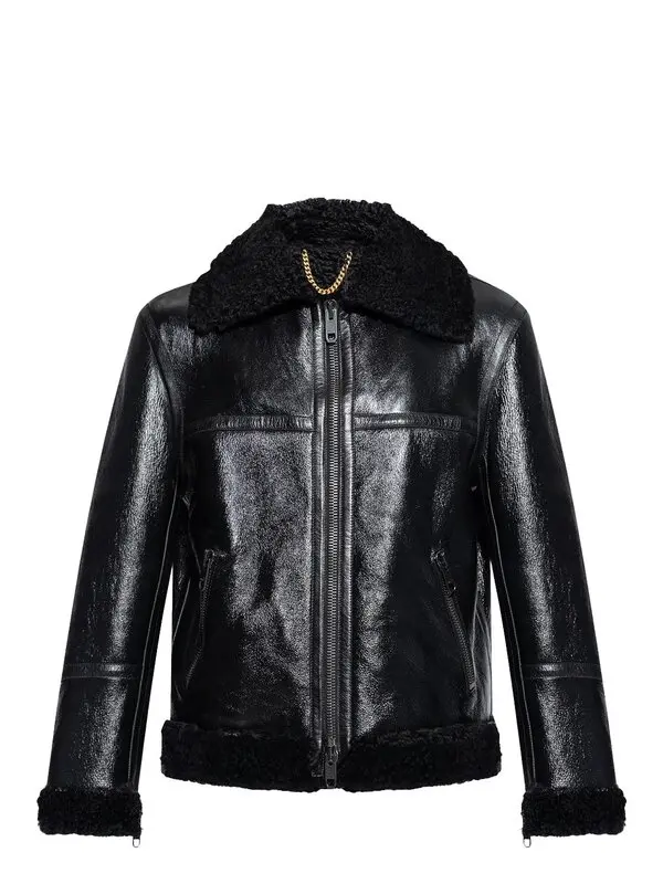 Bally Adrien Brody Leather Jacket - Black
