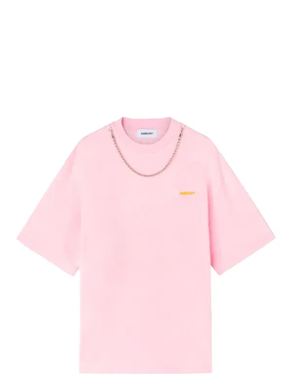 AMBUSH Ball Chain Detail T-shirt - Pink
