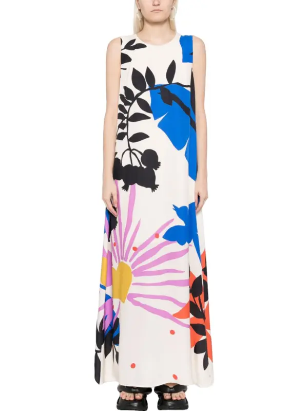 Johnny Was Tatianna Printed Maxi Dress - Neutrals