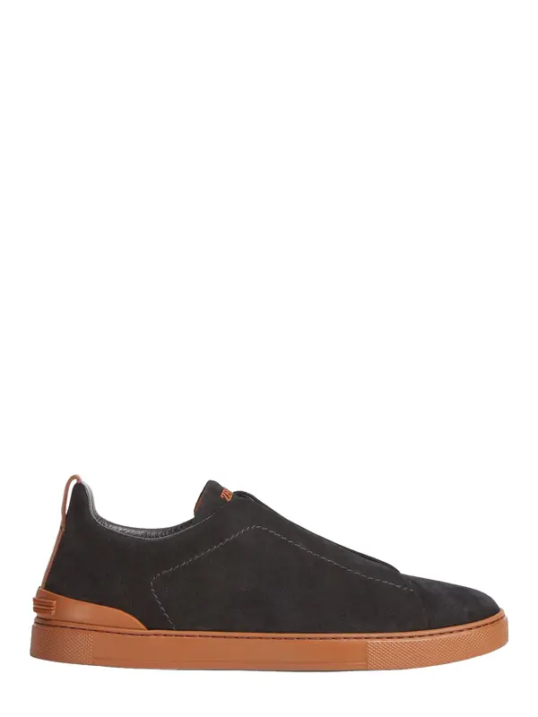 Zegna Triple Stitch Sneakers - Black