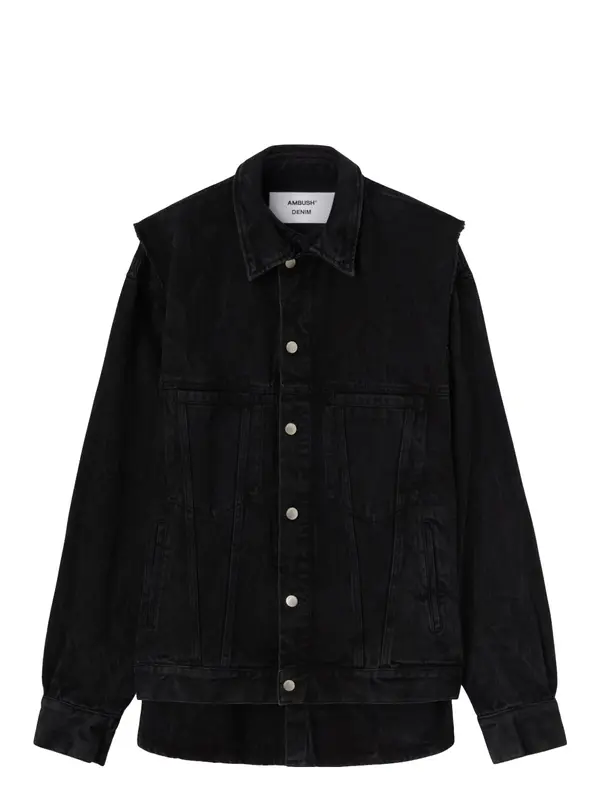 AMBUSH Layered Denim Jacket - Black