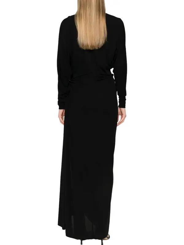 Christopher Esber Helix Side-slit Maxi Dress - Black