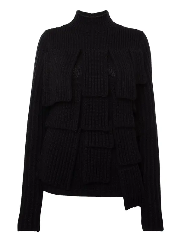 JW Anderson Panelled Flap Sweater - Blue