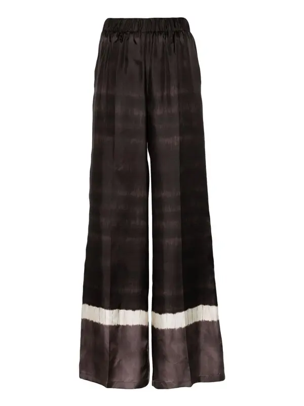 P.a.r.o.s.h Silk Palazzo Trousers - Brown