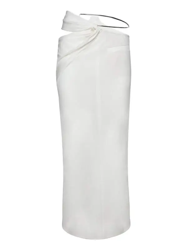 COURREGES Cut-out Midi Skirt - White