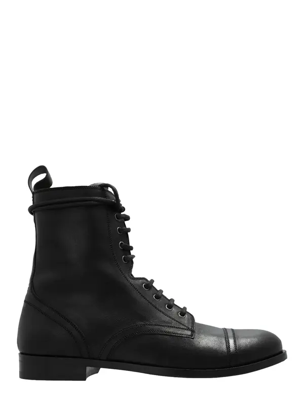 Bally Ankle Leather Boots - Black