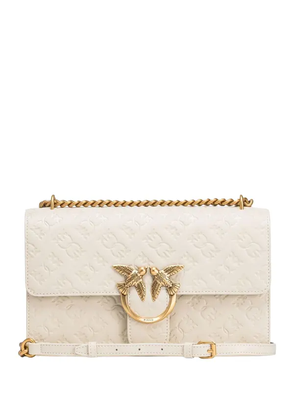 Pinko Love One Classic Cross Body Bag - White