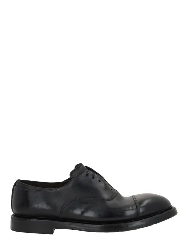 Premiata Abner Leather Oxford Shoes - Black