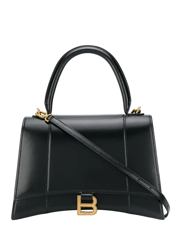 Balenciaga Medium Hourglass Tote - Black
