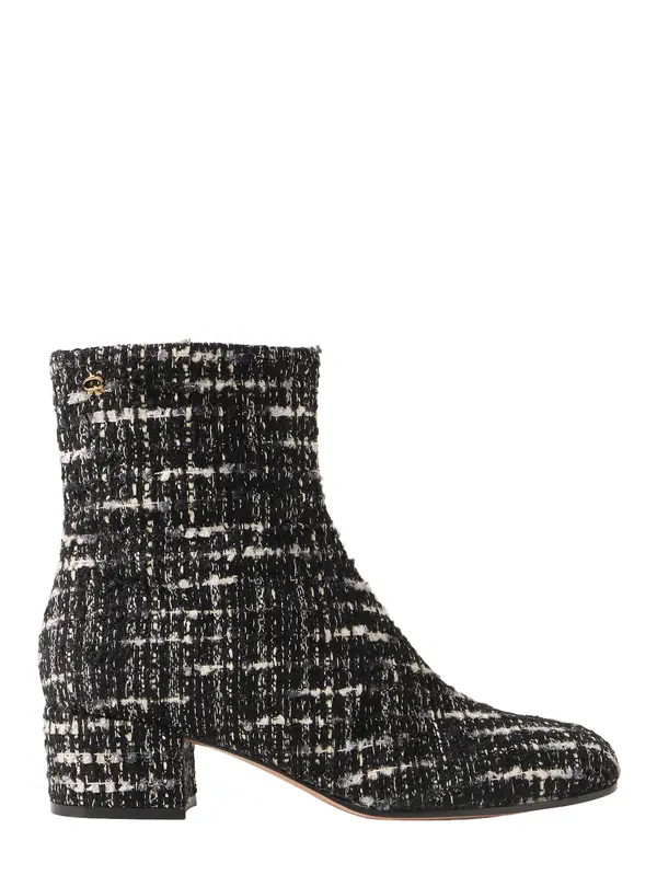 GIANVITO ROSSI Joelle 45 Tweed Ankle Boots - Multi