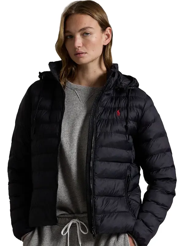 Ralph Lauren Water-resistant Packable Hooded Jacket - Polo Black
