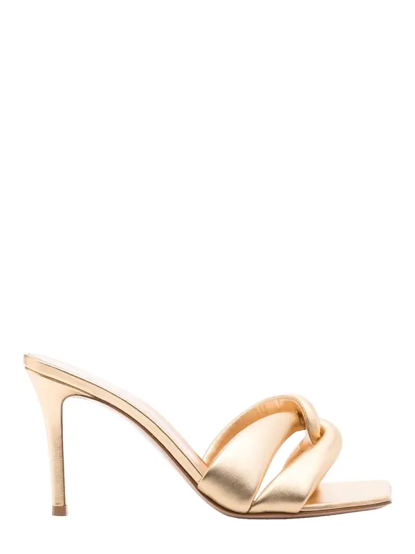 GIANVITO ROSSI 85mm Amour Mules - Gold