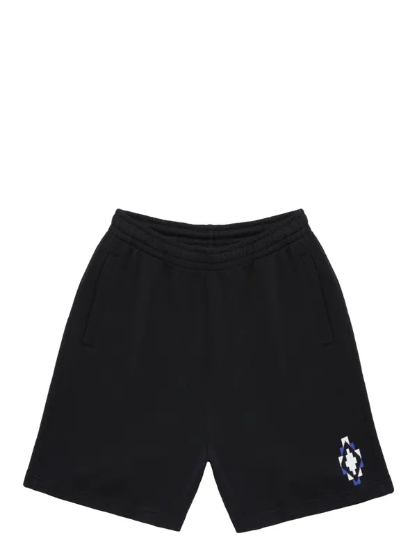 COUNTY OF MILAN Marcelo Burlon Bandana Cross Track Shorts - Black