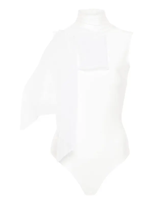 ATU BODY COUTURE Draped Bodysuit - White