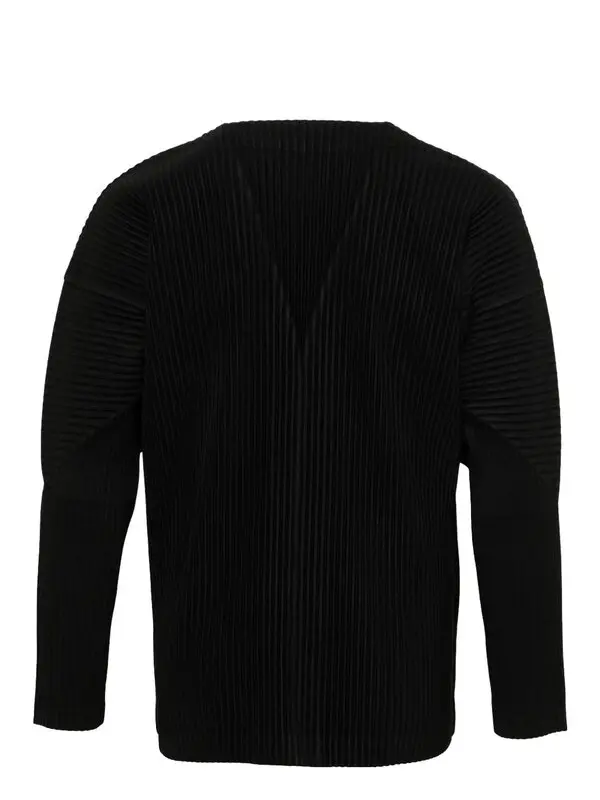Issey Miyake Plissé Cardigan - Black