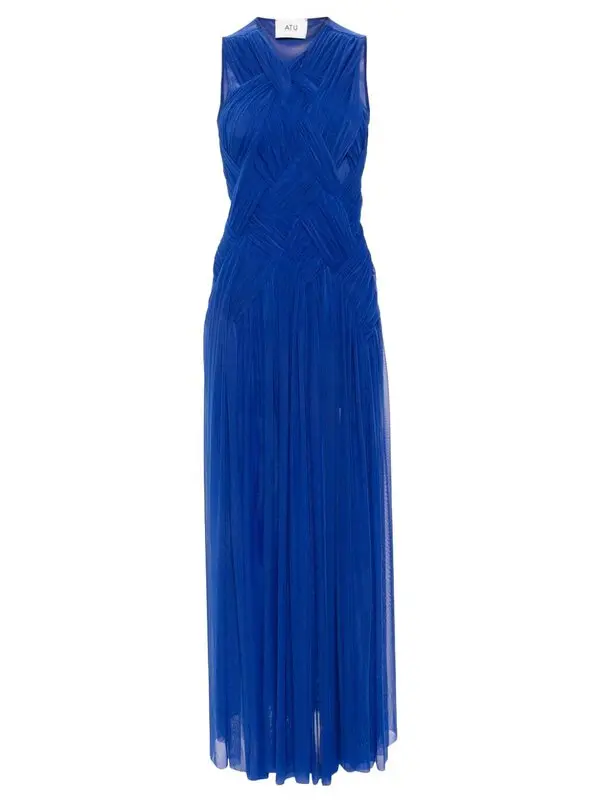 ATU BODY COUTURE Braided Maxi Dress - Blue