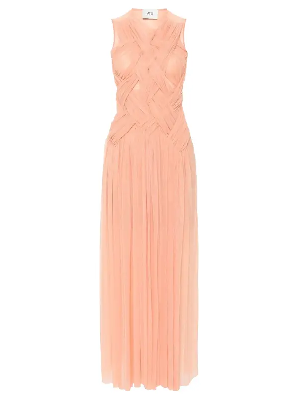 ATU BODY COUTURE Braided Maxi Dress - Pink