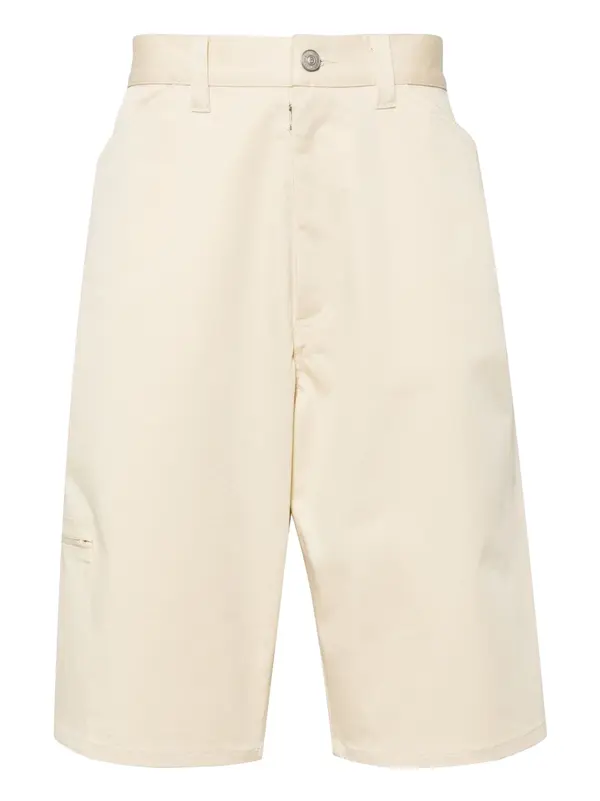MAISON MARGIELA Tailored Cotton Shorts - Neutrals