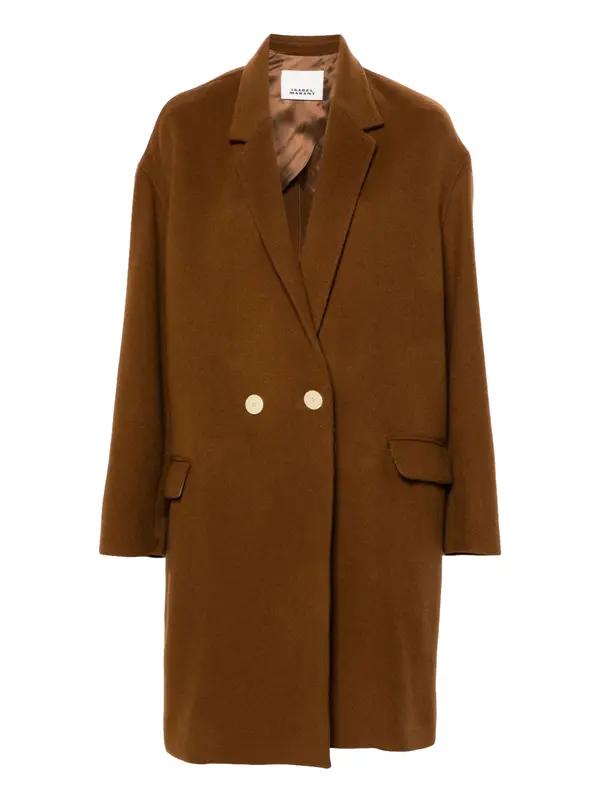Isabel Marant Efegozi Double-breasted Coat - Brown