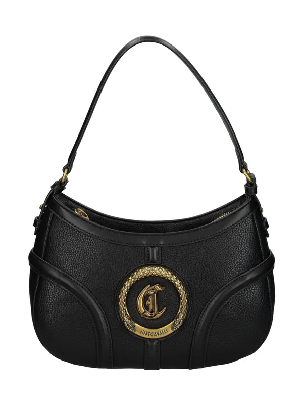 Just Cavalli Logo-plaque Top-zip Shoulder Bag - Black