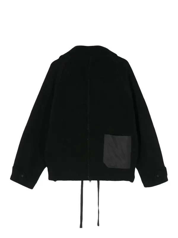 Isabel Benenato Fleece Jacket - Black
