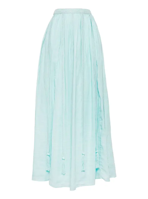 Ulla Johnson Corrine Maxi Skirt - Blue